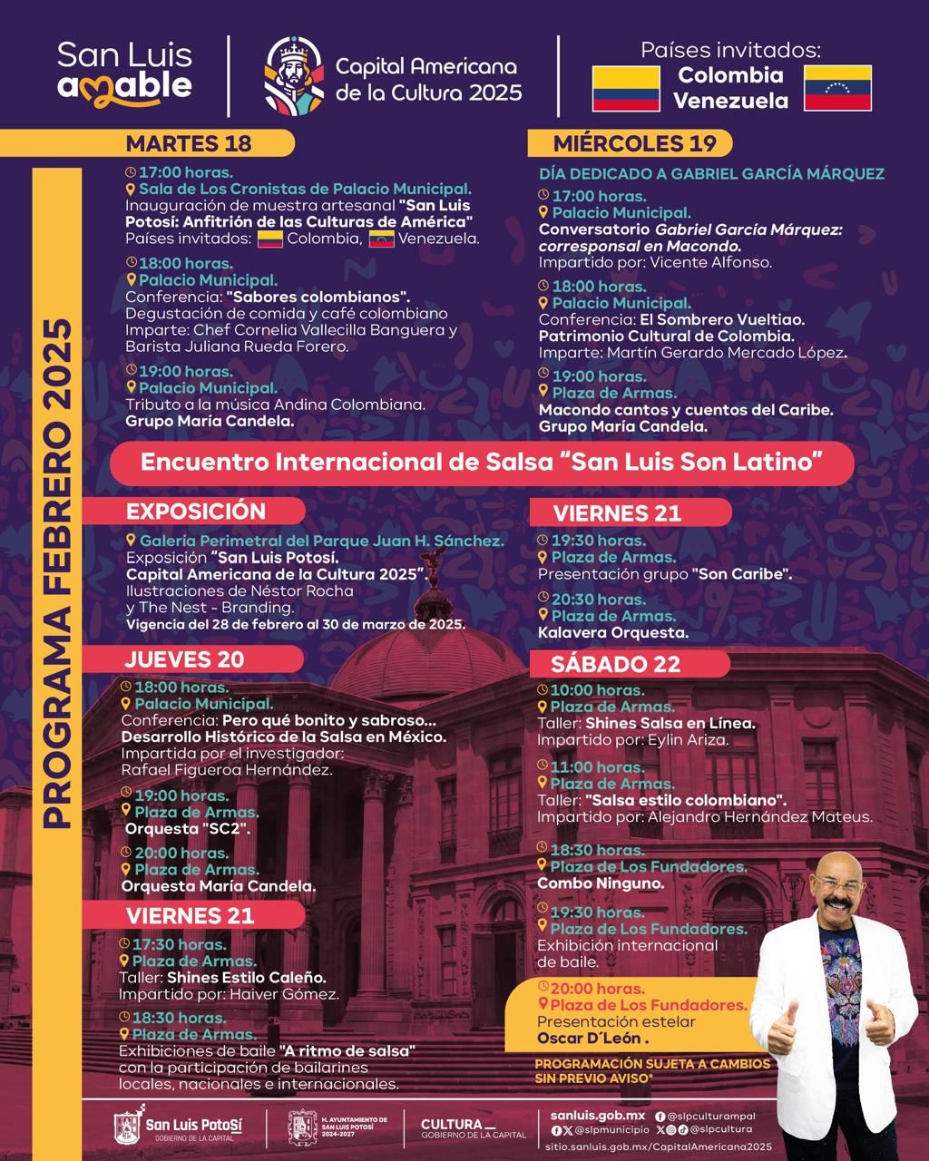 San Luis Capital recibe a Venezuela y Colombia en su programa de Capital Americana de la Cultura ...