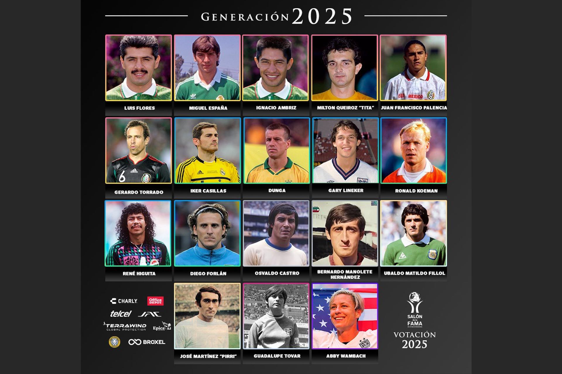 Estas son las 18 leyendas que entrarán al Salón de la Fama del Futbol Internacional | Close Up ...