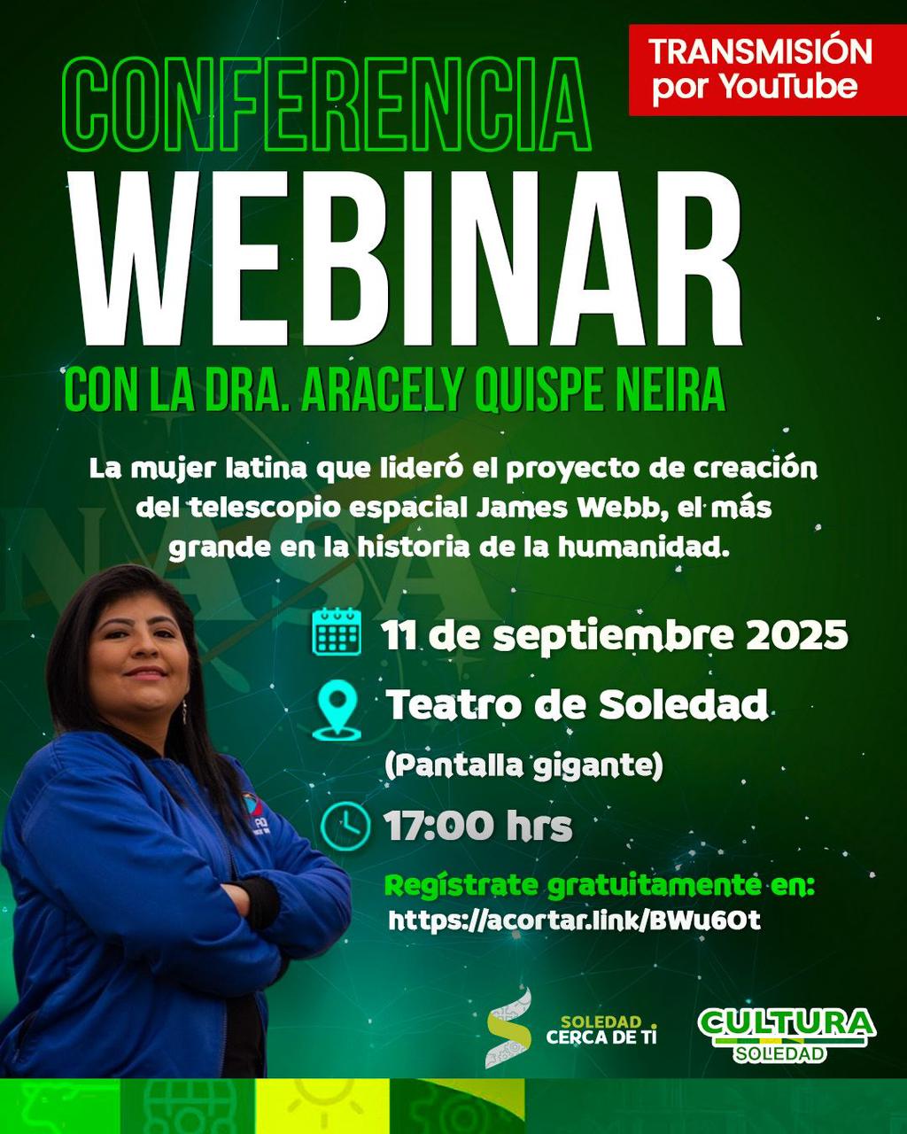 SOLEDAD ABRE VENTANA AL UNIVERSO CON VIDEOCONFERENCIA DE LÍDER DEL ...