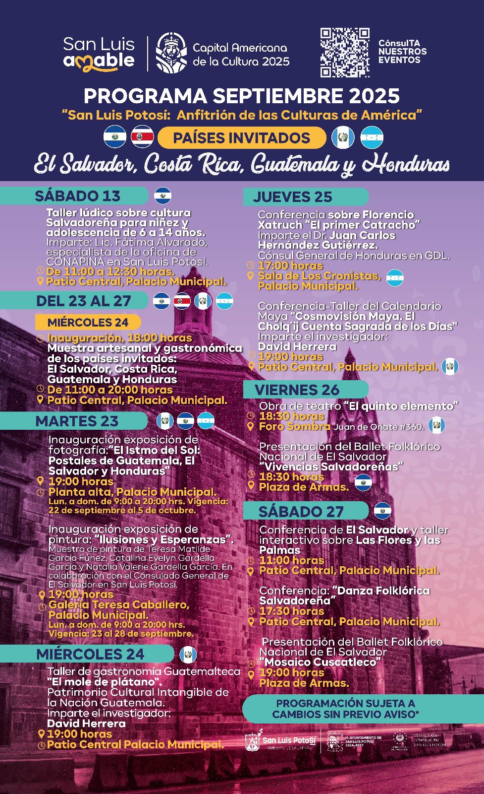 San Luis Potosí Capital Americana de la Cultura recibe a países de Centroamérica en septiembre ...